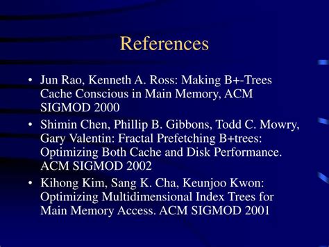 Ppt Optimizing Multidimensional Index Trees For Main Memory Access