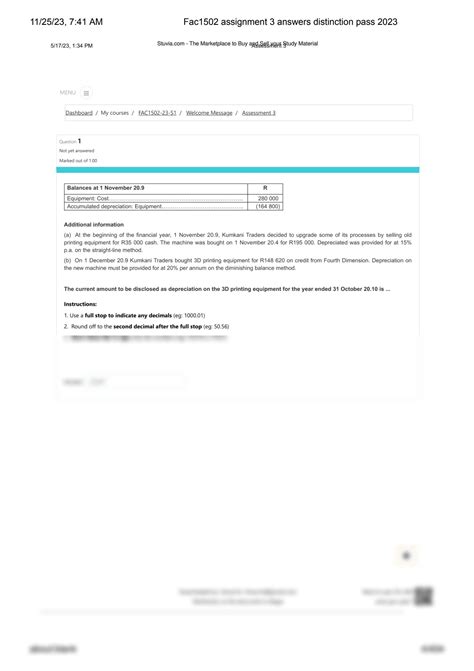 Solution Fac1502 Assignment 3 Answers Distinction Pass 2023