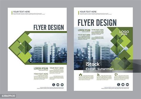 녹지 브로셔 레이아웃 전단지 디자인 템플릿 벡터 일러스트레이션 0명에 대한 스톡 벡터 아트 및 기타 이미지 0명 2차 도형 기업 재무와 산업 Istock