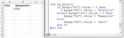 VBA If ElseIf Else Guia Definitivo para Declarações Condicionais If Automate Excel