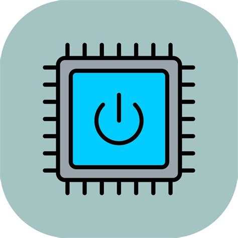 Cpu Line Filled Curve Icon 51058059 Vector Art At Vecteezy
