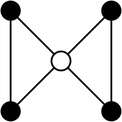 Graphlet 18 The Black Outer Vertices Form Orbit 43 The White Inner Download Scientific