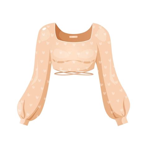 Premium Vector Vector Stylish Woman Patterned Blouse