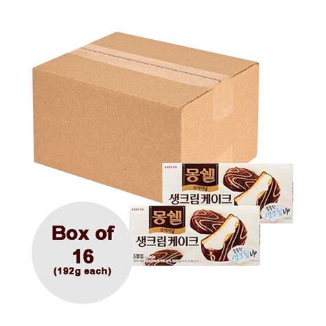 [lotte] Mongshell Dream Cake Cream Filled 192g Box Of 16 Budget Box