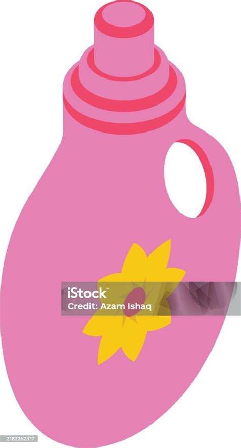 세척제 또는 Degreasers Isometric 개념 연마재 액체 병 벡터 아이콘 디자인 가사 기호 가정 청소 기호 청소 및 위생 스톡 일러스트레이션 가정 생활에 대한