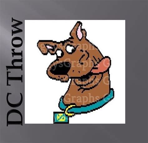 Scooby Doo Dc Throw Size Includes Graph Color Coded Line By