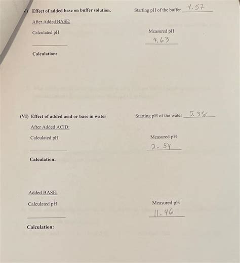 Solved 1 A Buffer With Equal Mole Of Weak Acid And