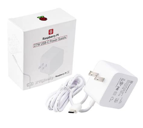 Official 27w Usb C Adapter For Raspberry Pi5 White Black Rgrj Aiiot