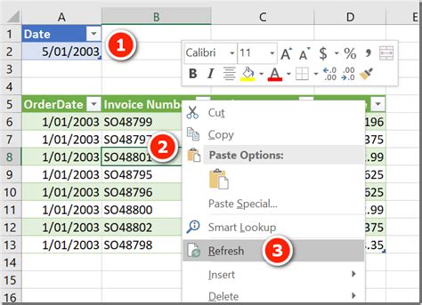 pass an excel parameter to power query excelerator bi