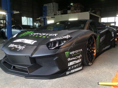 Liberty Walk Lamborghini Aventador With Monster Livery Looks Like A