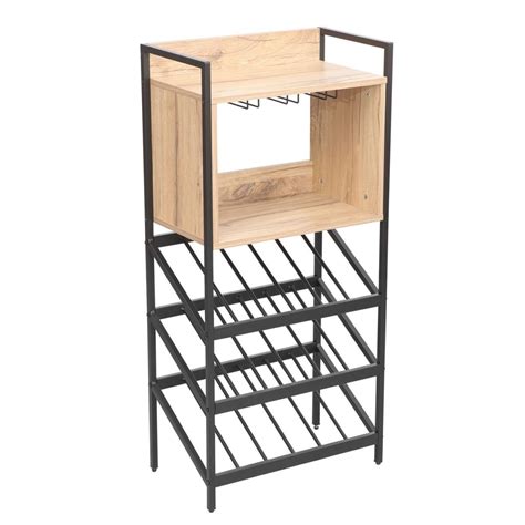 Vīna Plaukts Hannes 51x30xh108cm Zemniecisks Melamīns Cena 220lv