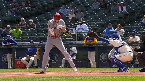 Shohei Ohtani Gets Hit In The Right Elbow In The 1st 05022021