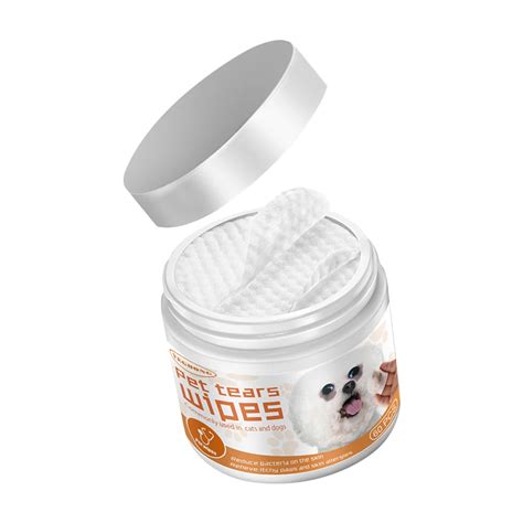 강아지 고양이 귀 눈물 자국 청소 패드 티슈 세정제 범용 일회용 부직포 눈 물티슈 얼룩 제 티몬