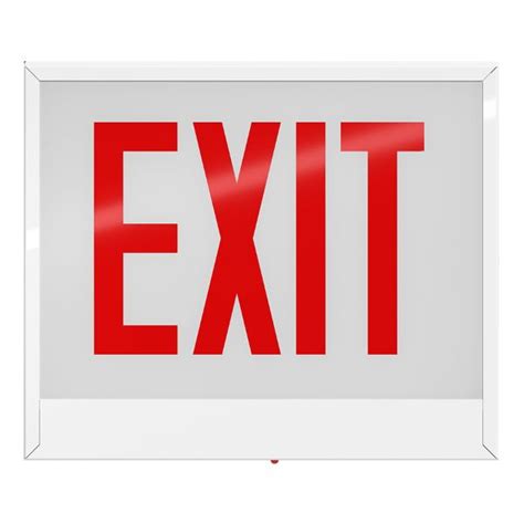 RAB EXIT CH E Chicago Approved LED Exit Sign Battery Backup Red Letters PROLIGHTING
