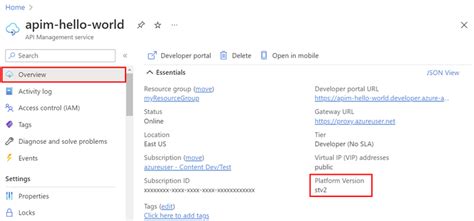 Version Of Apim Undetermined Microsoft Qanda