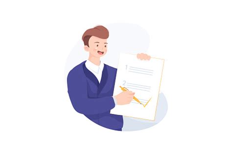 펜이 있는 사업가 캐릭터 마크 체크리스트 목표 달성 3 계획 일정 개념 0명에 대한 스톡 벡터 아트 및 기타 이미지 0명