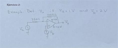 Solved Examole Det V If Va V And Vb V Chegg Com