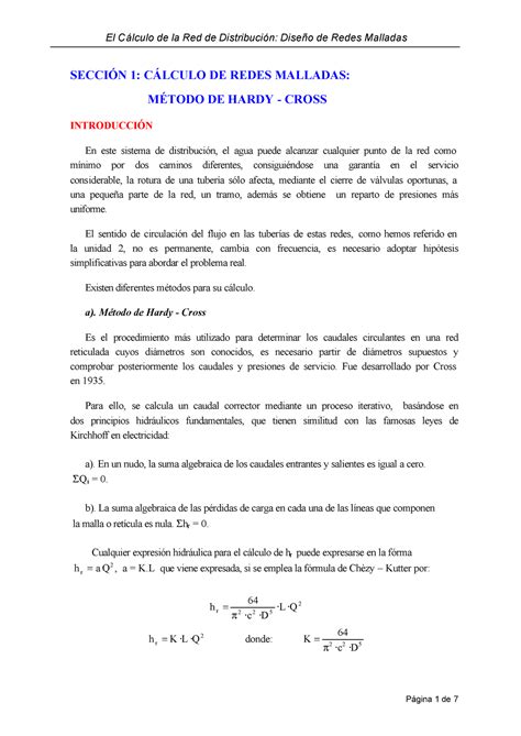 Hardy Croos Metodo De Analisis Estructural SecciÓn 1 CÁlculo De