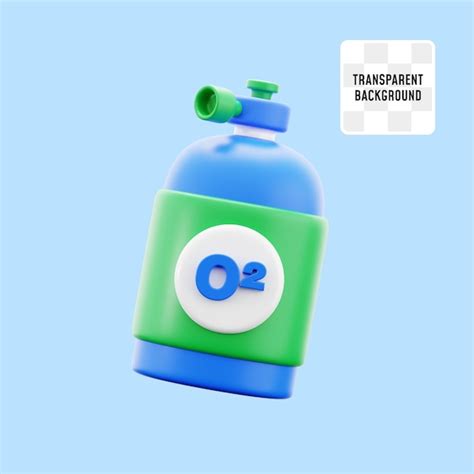Premium Psd Oxygen Tank Cylinder For Icu Breath Patient Treatment Medical Hospital 3d Icon