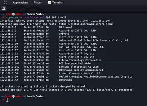 Discover Devices In The Network With ARP Scan