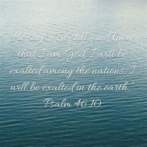 Psalm 4610 New International Version Niv Psalms Scripture