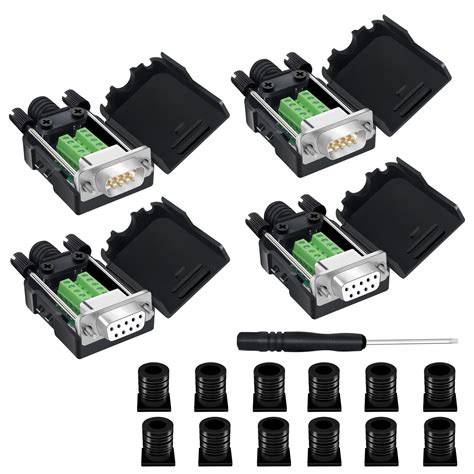 Db9 Breakout Connector Db9 Solderless Rs232 D Sub Male And Female