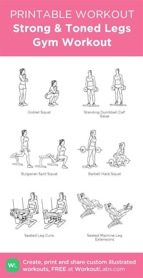 Leg Workouts With Weights Female For Beginner Workout For Beginner