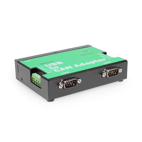 Port USB To CAN Bus Adapter DIN Rail Wall Mountable KV ESD Protection Coolgear