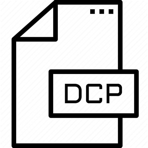 dcp document file format template icon download on iconfinder