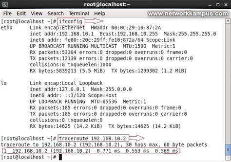 centos traceroute komutu networkkampüs