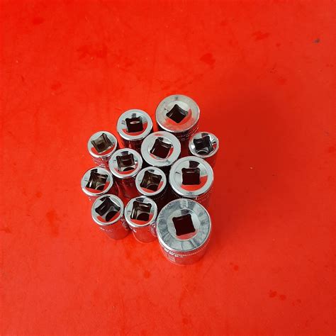 New Craftsman Easy Read 4 14mm 12 Piece 6 Point 1 4 Drive Shallow Socket Set Ebay