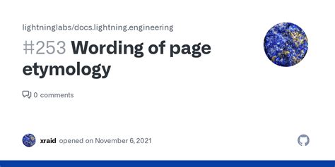 Wording Of Page Etymology Issue Lightninglabs Docs Lightning Engineering Github