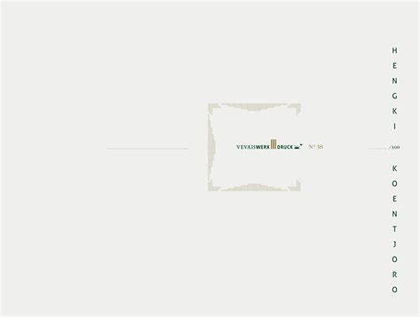 VEVAIS WERKDRUCK 38 Hengki Koentjoro On Behance