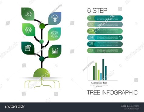 Tree Shape Step Option Mind Map Stock Vector Royalty Free 2424371073 Shutterstock