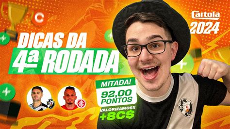 DICAS 4 RODADA CARTOLA FC 2024 MITAMOS YouTube
