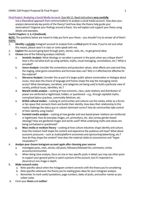 130 final project assignment 1 pdf mass media ideologies