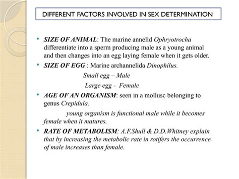 Sex Chromosomes And Their Role In Sex Determination Pptx