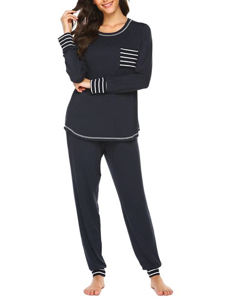 Womens Winter Warm 2 Piece Outfits Fleece Lined Long Sleeve Pullover