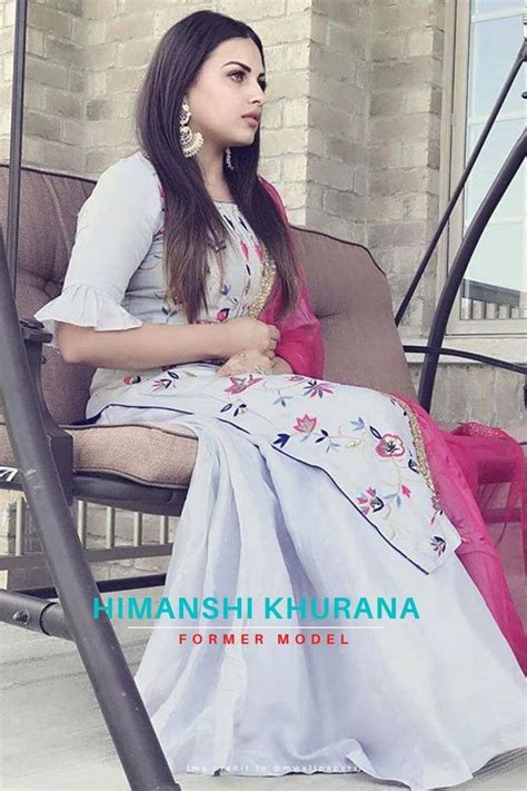 Himanshi Khurana Birthday Girl Indian Designer Wear Traditional