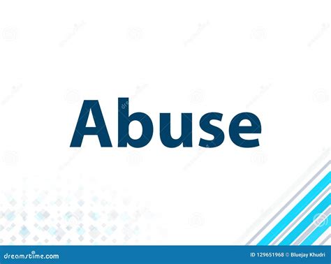Abuse Modern Flat Design Blue Abstract Background Stock Illustration