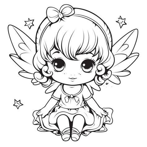 Coloriage Mignon Et Kawaii Pour Les Enfants Photo Premium
