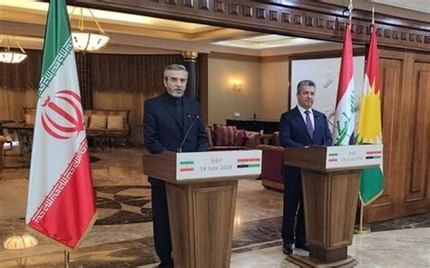 Iran Eyes Closer Ties With Krg Caretaker Fm The Iran Project