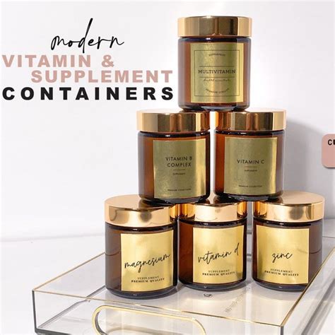 Vitamin Container Etsy