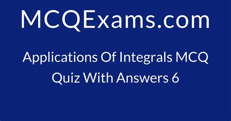 MCQ Questions For Class Commerce Applied Mathematics Applications Of Integrals Quiz
