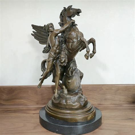 페르세우스 골동품 청동 조각상 45cm 페르세우스 메두사 머리를 들고 있는 그리스 입상 예술 공예품 홈 장식동상 And 조각품 Aliexpress