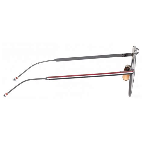 Thom Browne Black Iron Squared Aviator Sunglasses Thom Browne