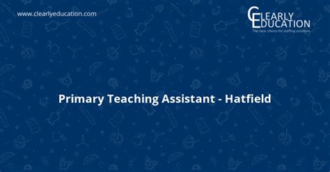 Sophie Evans On Linkedin Primary Teaching Assistant Hatfield