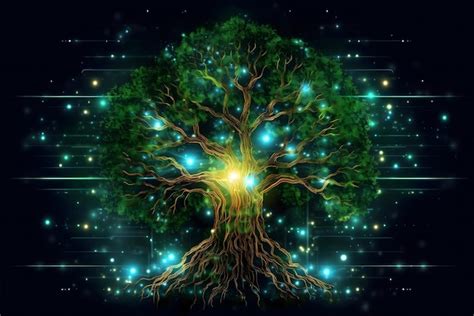 Premium AI Image A Tree With The Roots Of A Tree With The Words Tree On The Top