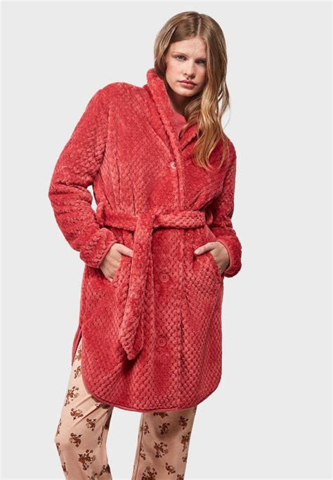 Gisela Dressing Gown Raspberry Pink Light Red Zalando