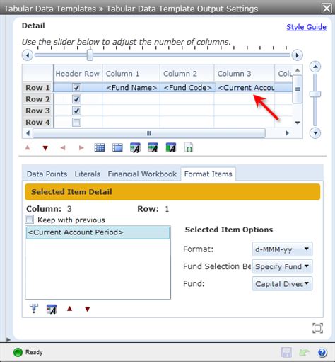 Managing Tabular Data Templates